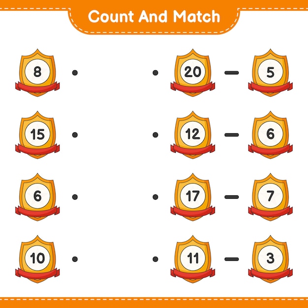 Vibrant Numerical Badges for Counting and Matching | Jiffy Designs
