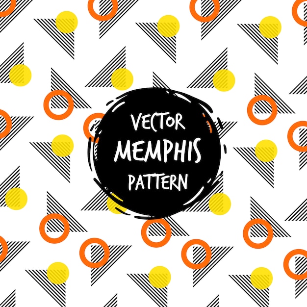 Vibrant Memphis Pattern with Geometric Shapes and Graffiti Text | Jiffy ...