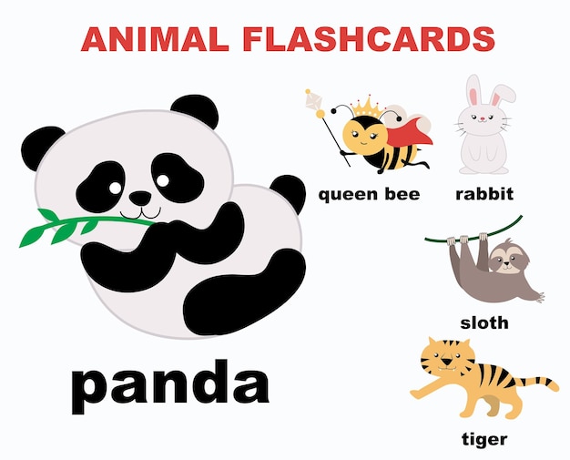 Vibrant Collection of Adorable Animal Flashcards | Jiffy Designs