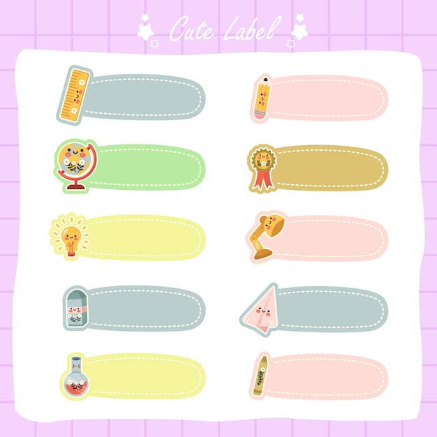 Whimsical Sticker Labels with Playful Illustrations | Jiffy Designs