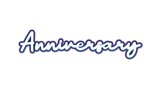 Elegant Cursive Anniversary Typography Celebration Design | Jiffy Designs