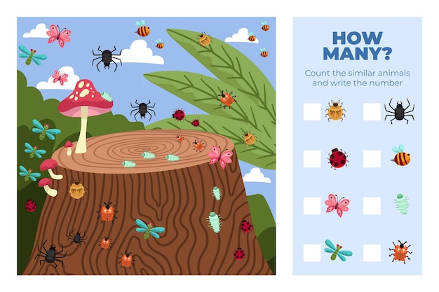 Enchanting Forest Teeming with Vibrant Insects and Fungi | Jiffy Designs