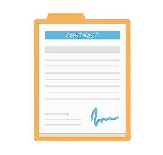 Folder With Documents With Signature, Contract, White Background ...