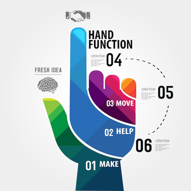 Vibrant Handshake Infographic with Creative Iconography | Jiffy Designs