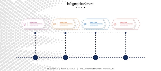 Minimalist Infographic Flowchart with Colorful Text Boxes | Jiffy Designs