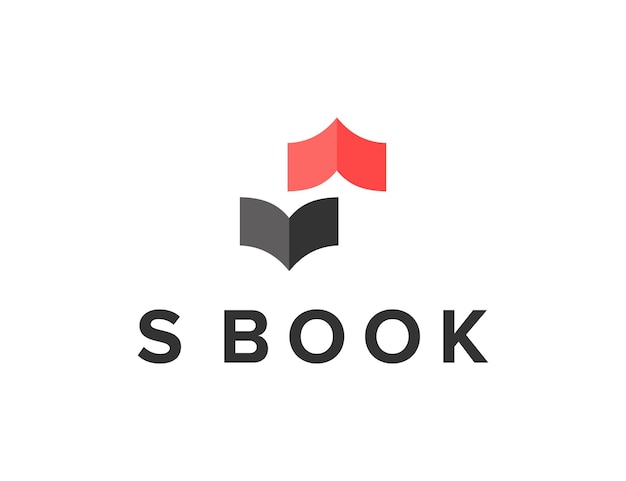 Iconic Red and Black Open Book Symbol | Jiffy Designs