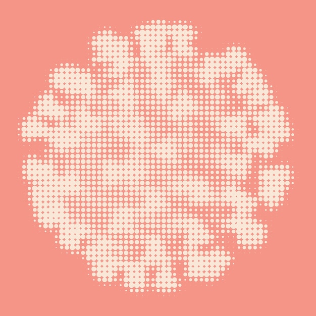 Delicate Polka Dot Pattern on Coral Background | Jiffy Designs