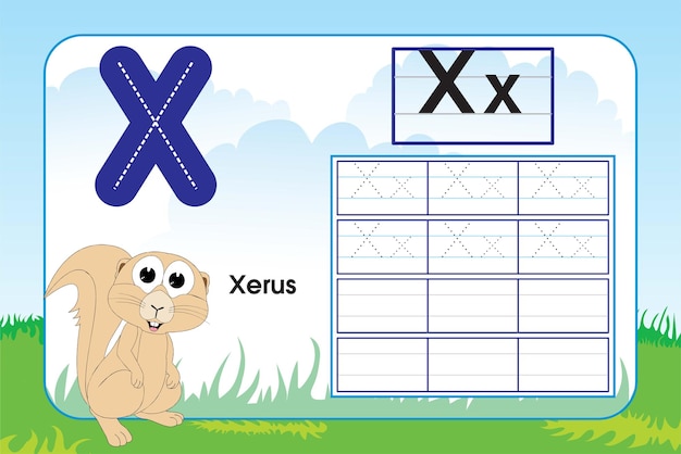 Playful Xerus: An Engaging Alphabet Learning Experience | Jiffy Designs