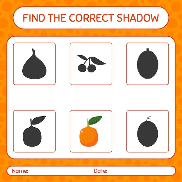 Matching Fruit Shadows: A Fun Visual Puzzle | Jiffy Designs