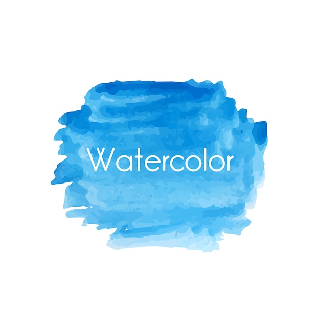 Vibrant Blue Watercolor Brush Strokes with Calligraphic Text | Jiffy ...