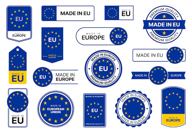 Diverse Collection of European Union Branding Symbols and Logos | Jiffy ...