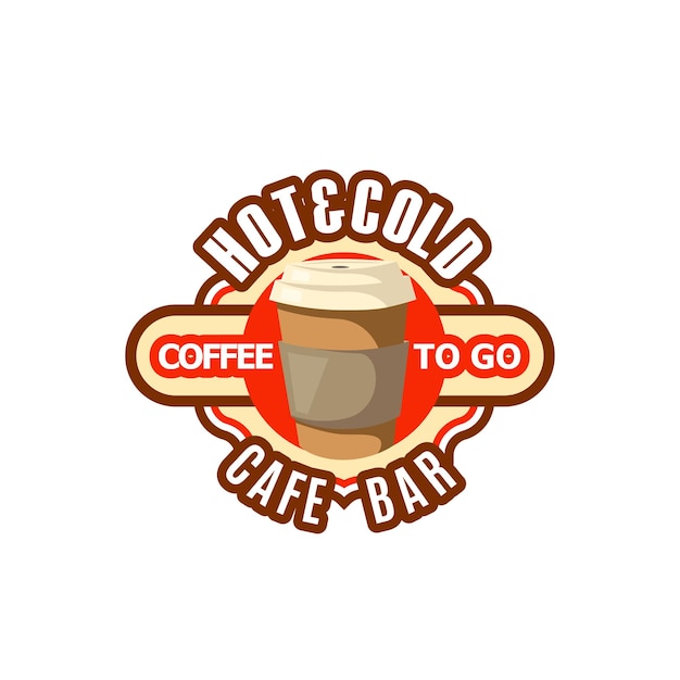 Vibrant Hot and Cold Coffee Bar Logo Design | Jiffy Designs