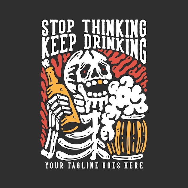 Vibrant Skeleton Encourages Carefree Drinking | Jiffy Designs