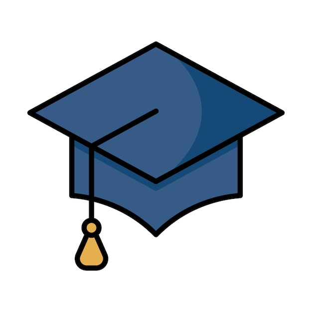 Graduation Cap in Shades of Blue with Tassel | Jiffy Designs