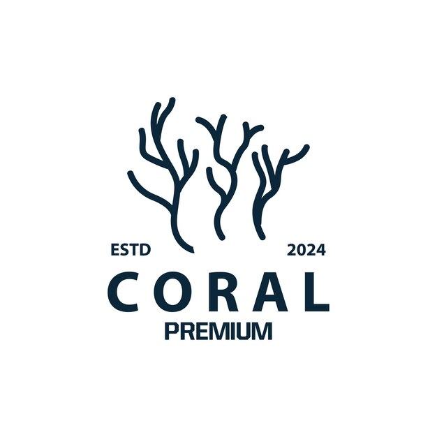 Elegant Coral Silhouette Logo for Premium Brand | Jiffy Designs