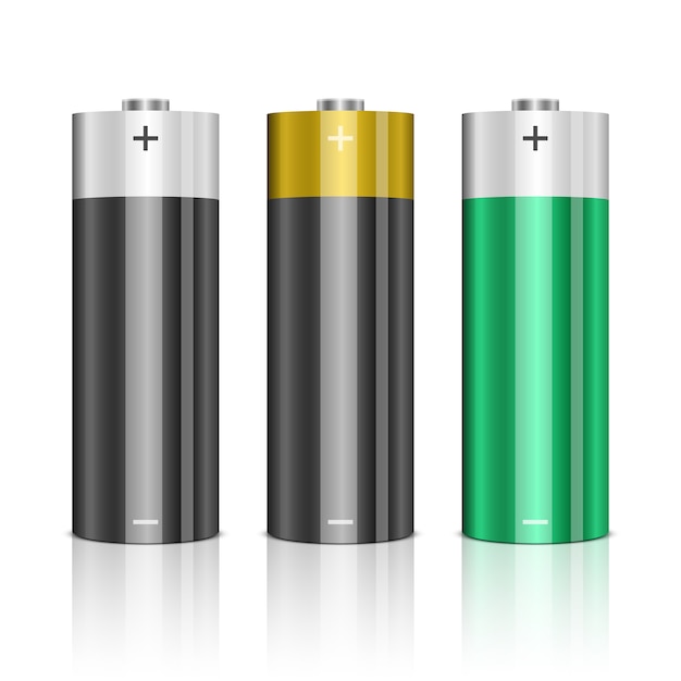 Vibrant Battery Pack with Metallic Accents and Positive Symbols | Jiffy ...