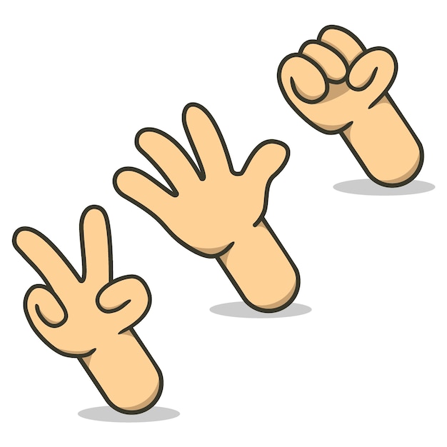 Playful Hand Gestures in Vibrant Cartoon Style | Jiffy Designs