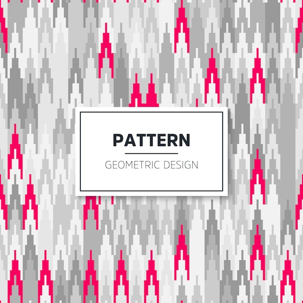 Dynamic Geometric Pattern in Vibrant Pink and Gray Tones | Jiffy Designs