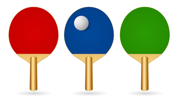 Vibrant Ping Pong Paddles in Primary Colors | Jiffy Designs