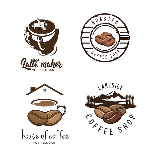 Diverse Collection of Captivating Coffee-Themed Logos and Emblems ...
