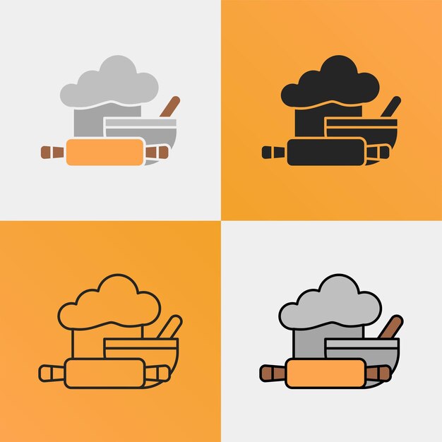 Diverse Collection of Cooking and Baking Silhouette Icons | Jiffy Designs
