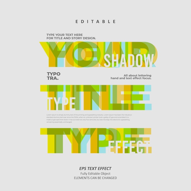 Vibrant Typographic Design with Vivid Shadow Effect | Jiffy Designs