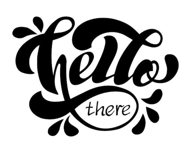 Elegant Cursive Greeting with Playful Flourishes | Jiffy Designs