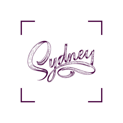 Hand Written City Name. Hand Lettering Calligraphy. Sydney. Hand Made ...