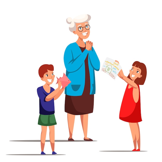 Cheerful Grandparent Enjoys Quality Time with Grandchildren | Jiffy Designs