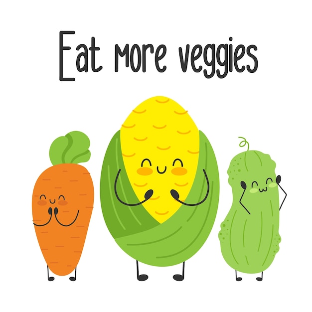 Cheerful Vegetable Friends Encouraging Healthy Eating | Jiffy Designs
