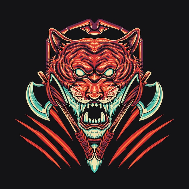 Fierce Feline Warrior: A Striking Mythical Creature Portrait | Jiffy ...