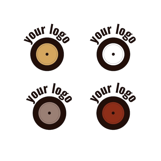 Retro Vinyl Record Logos with Minimalist Design | Jiffy Designs