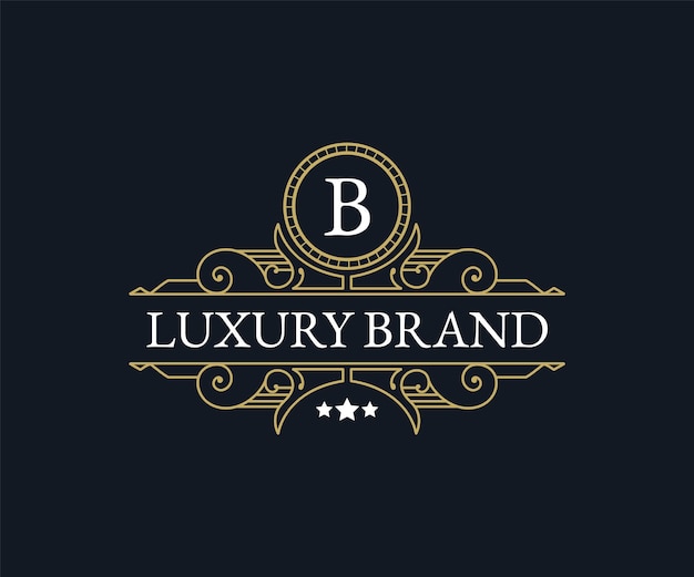 Elegant Emblem of a Luxury Brand with Decorative Flourishes | Jiffy Designs