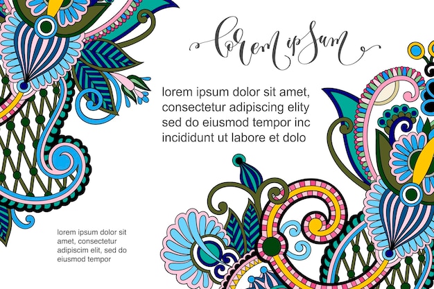 Vibrant Paisley Floral Design with Captivating Typography | Jiffy Designs