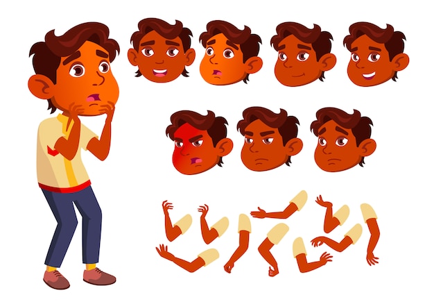 Diverse Cartoon Character Expressions and Body Parts | Jiffy Designs