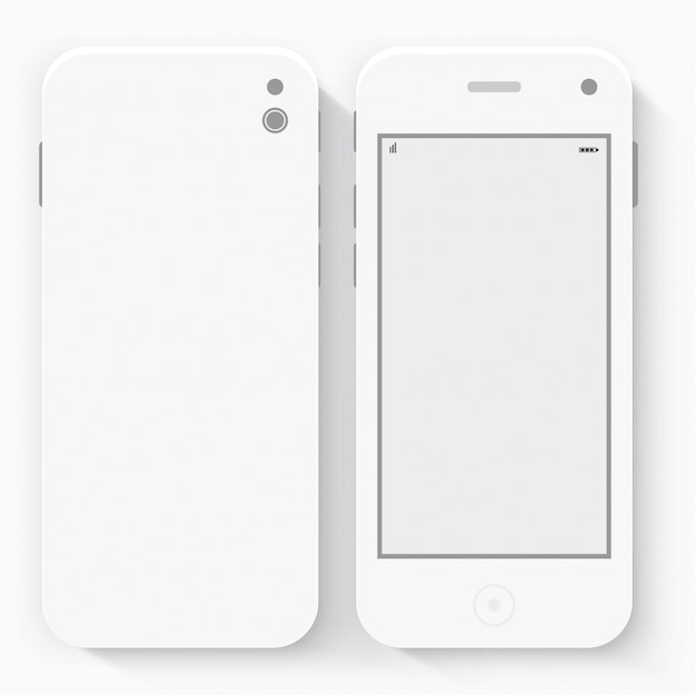 Minimalist Smartphone Mockup in Sleek White Design | Jiffy Designs