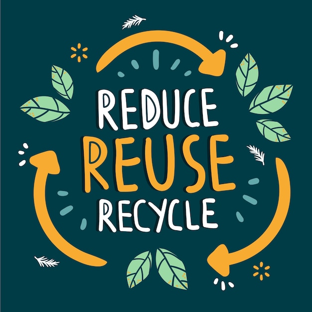 Vibrant Eco-Friendly Slogan: Reduce, Reuse, Recycle | Jiffy Designs