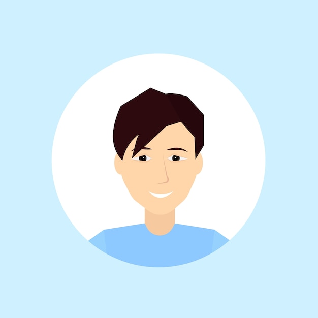 Friendly Cartoon Character Portrait on Light Blue Background | Jiffy ...