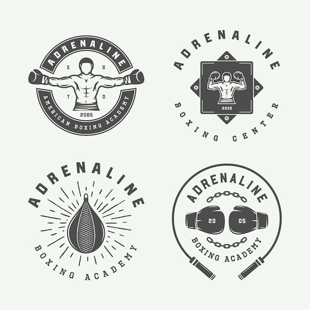 Striking Adrenaline-Fueled Fitness Center Emblems | Jiffy Designs