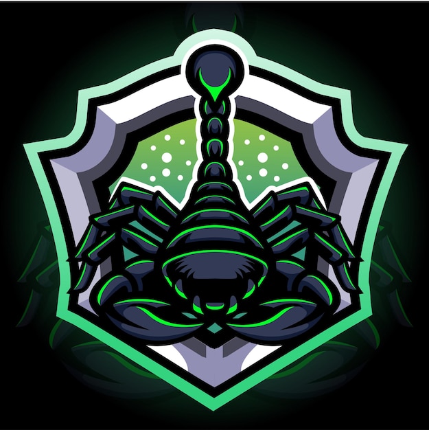 Fierce Arachnid Emblem with Glowing Eyes and Claws | Jiffy Designs