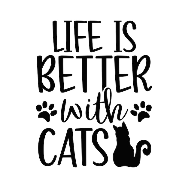 Playful Cat-Themed Slogan with Paw Prints | Jiffy Designs