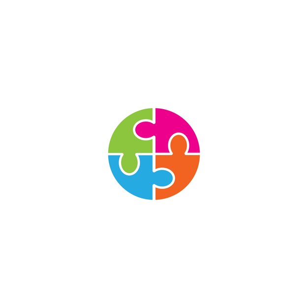 Vibrant Puzzle Pieces Forming a Cohesive Circle | Jiffy Designs