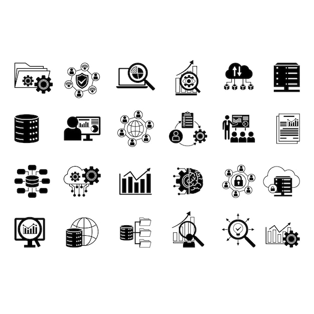 Comprehensive Data Analytics and Business Intelligence Icons | Jiffy ...