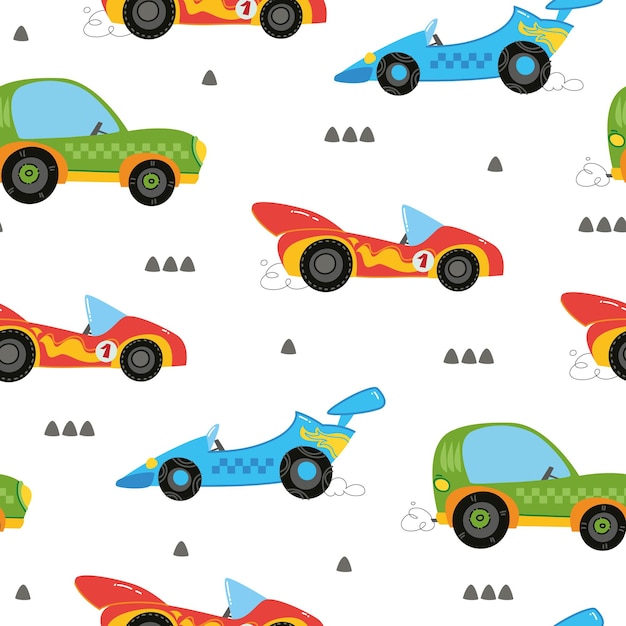 Vibrant Collection of Playful Race Cars for Kids | Jiffy Designs