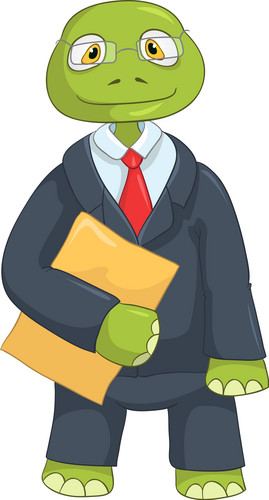 Funny Turtle. Businessman | Jiffy Designs