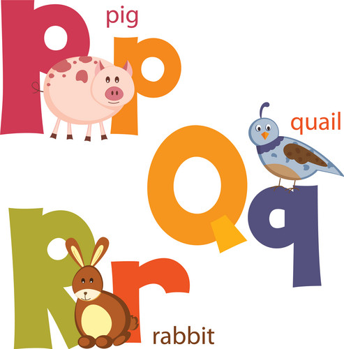 Funny Alphabet Letters P Q R | Jiffy Designs