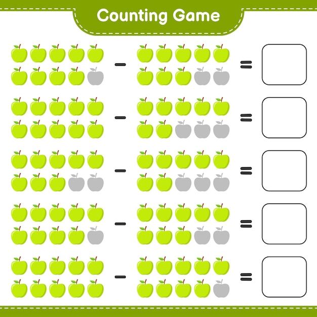 Counting Apples: A Fun Math Game for Kids | Jiffy Designs