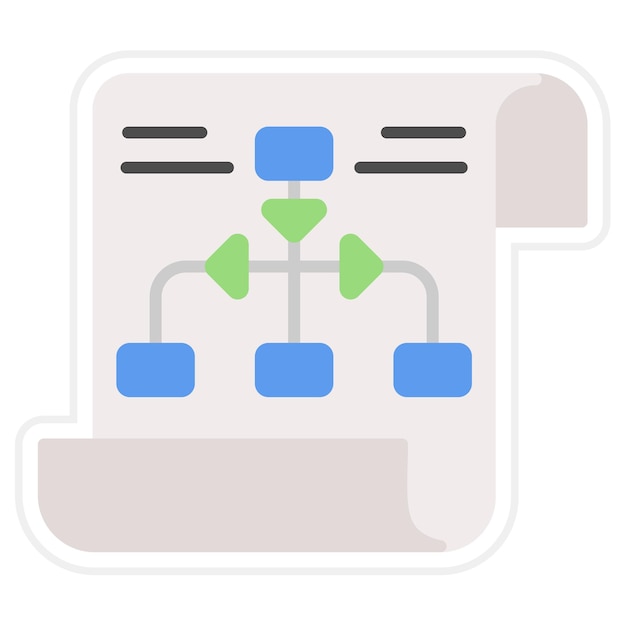 Minimalist Organizational Flowchart with Vibrant Shapes | Jiffy Designs