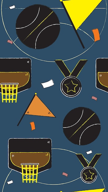 Vibrant Sports Motifs and Geometric Shapes Collection | Jiffy Designs