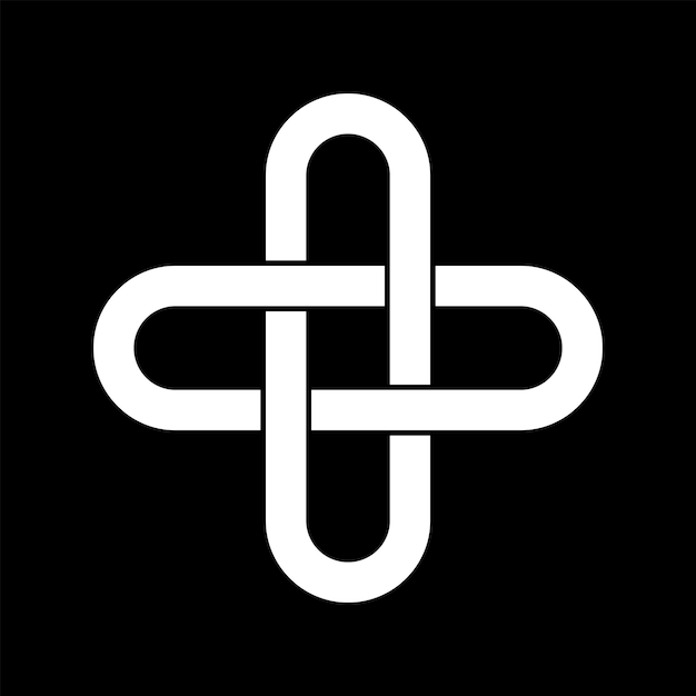 Elegant Interlocking Symbol in Minimalist Style | Jiffy Designs